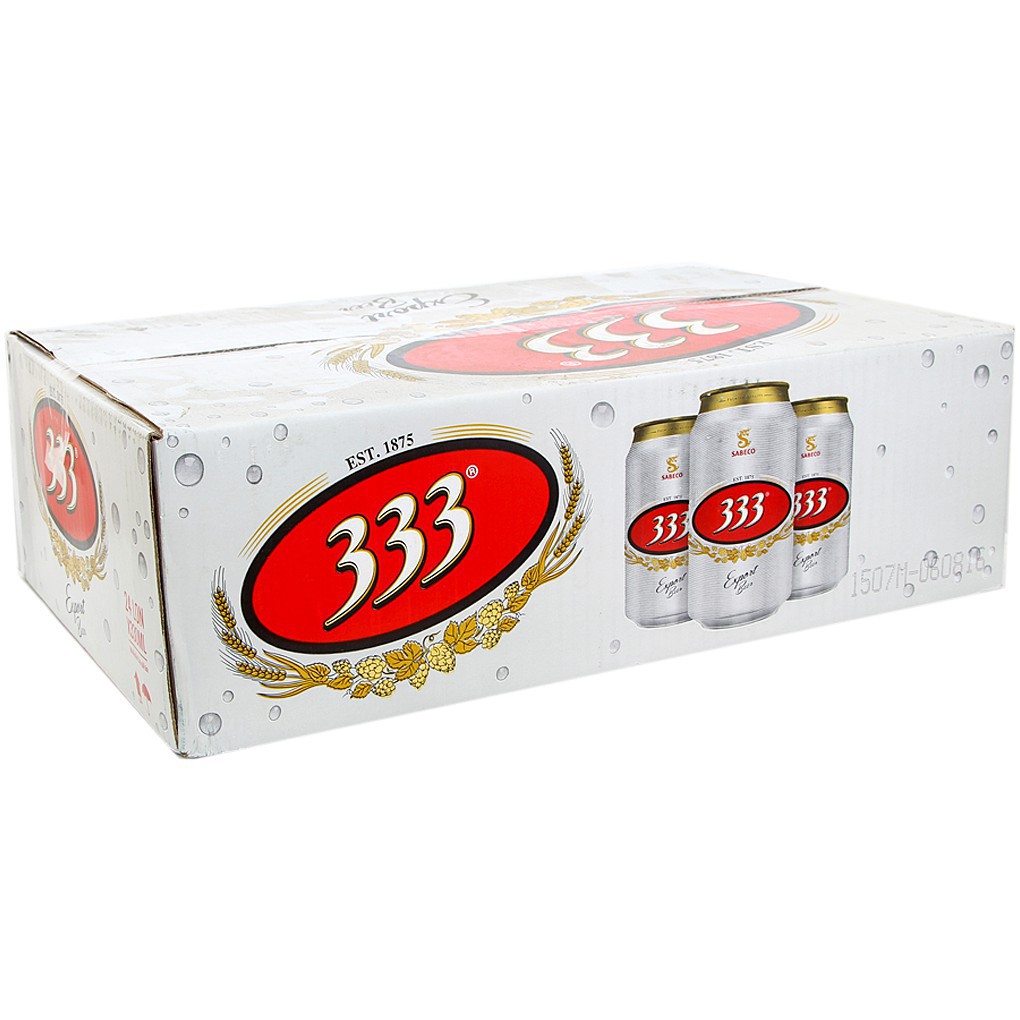 Bia lon 333 - thùng 24 lon x 330ml | Samdy