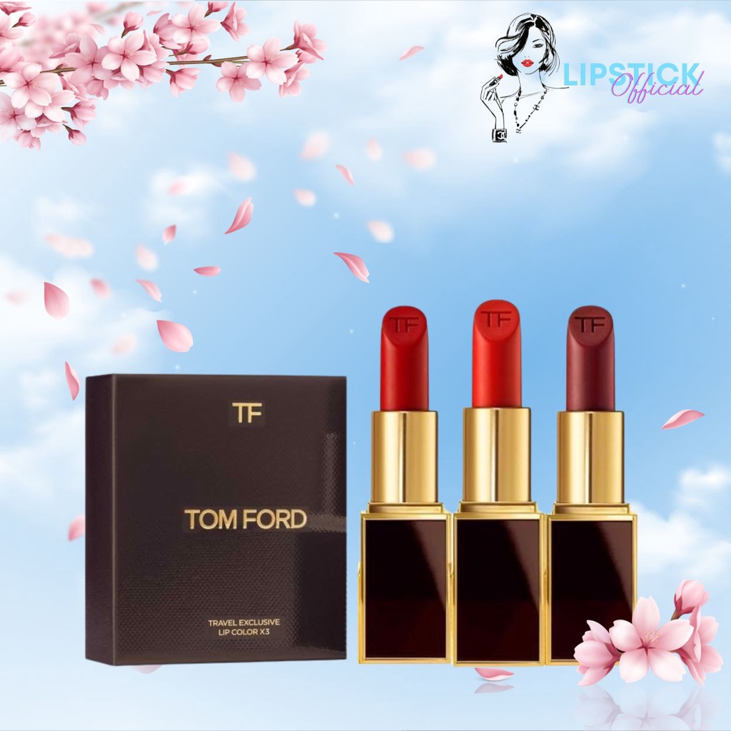 Son Tomford Lip Color Matte Tom Ford Lipstick Ruby Rush 07 Vỏ Đen Có Bill Full Size - MixASale