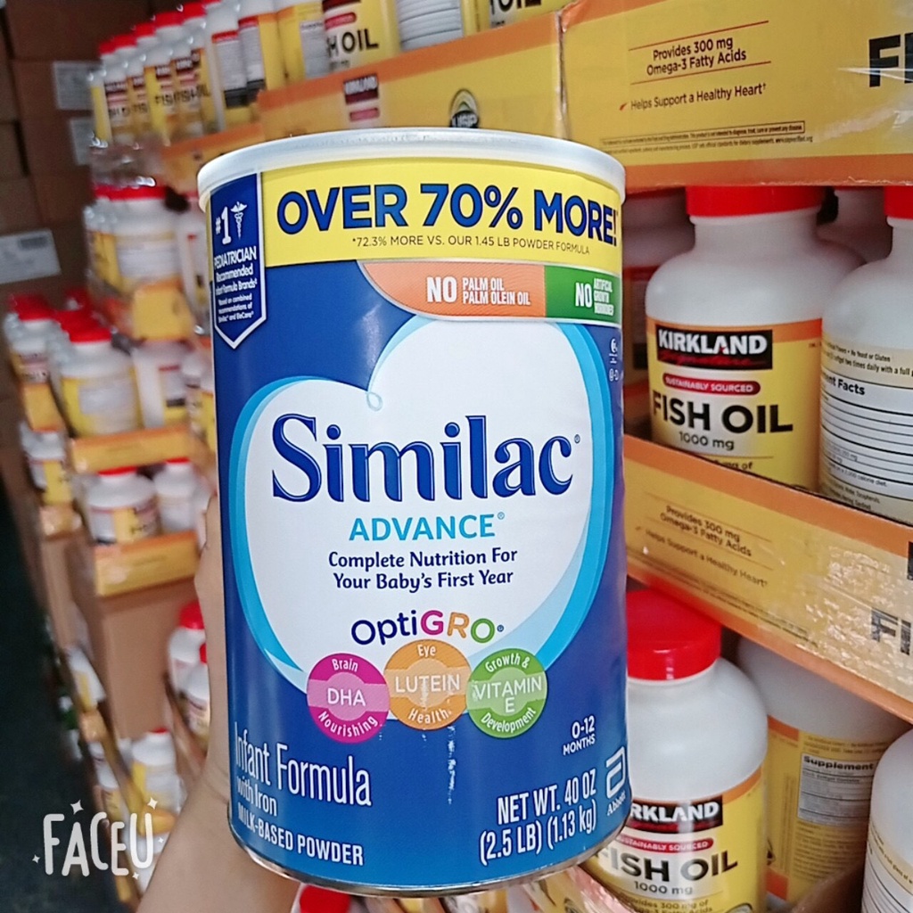 Date 2024 Sữa bột tăng cân phát triển trí não Similac Pro-Advance HMO ...