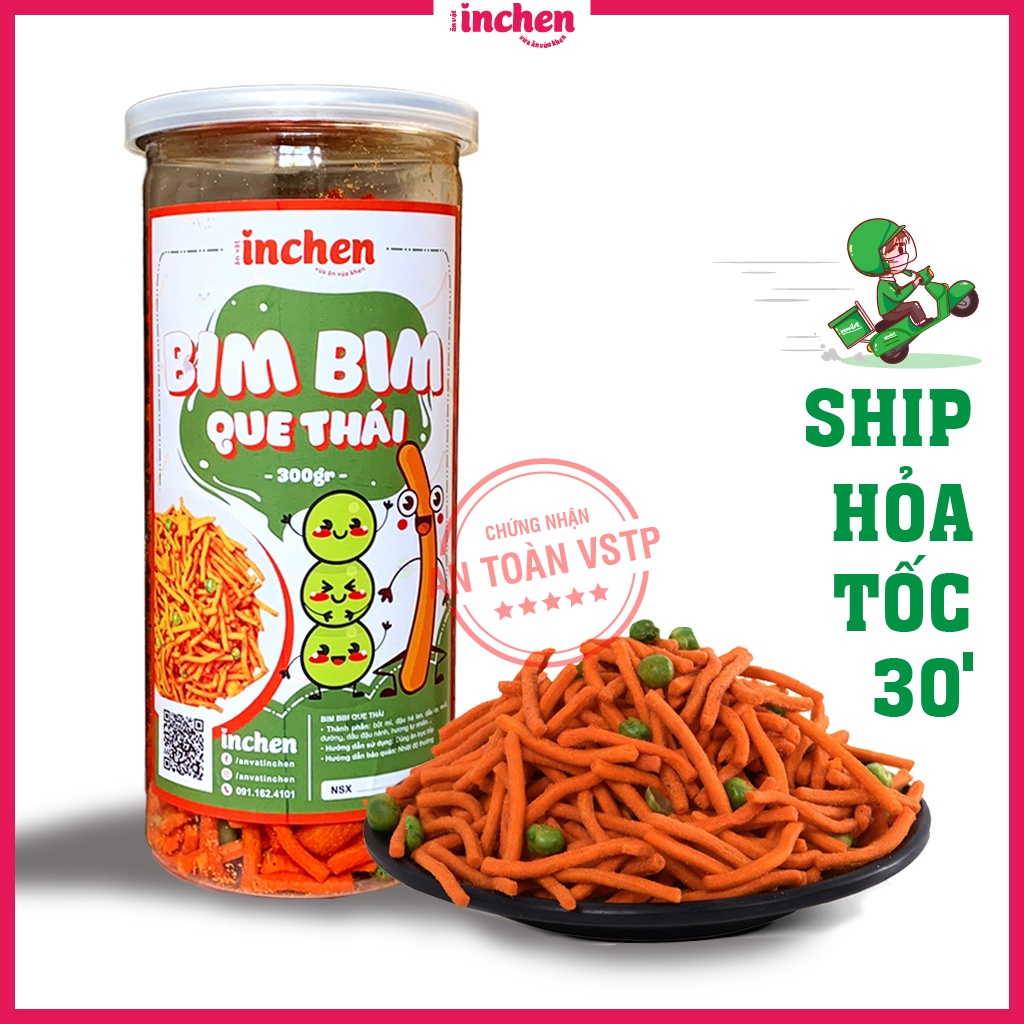 Mua Bim bim que đậu hà lan thái lan INCHEN 300g, đồ ăn vặt Việt Nam giá ...