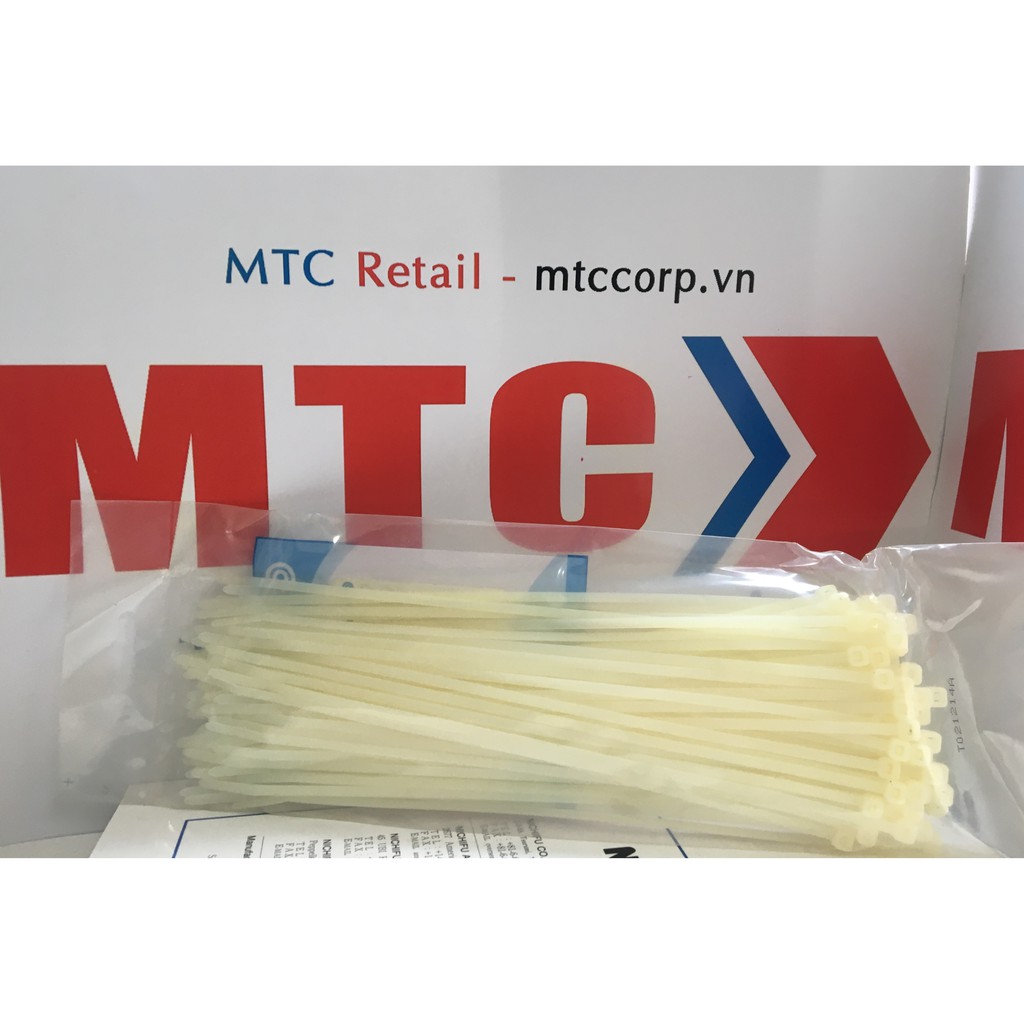 Mua Túi 100 Dây thít, dây rút nhựa màu trắng 250×3.6mm cao cấp GT250IC ...