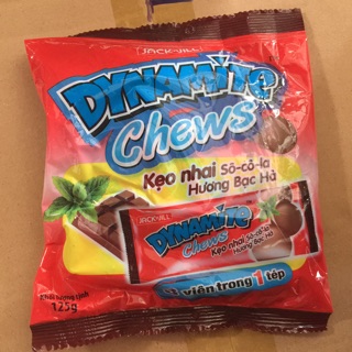 Kẹo Dynamite Chew 3 viên Hương Socola Bạc Hà Gói 125g | Shopee Việt Nam