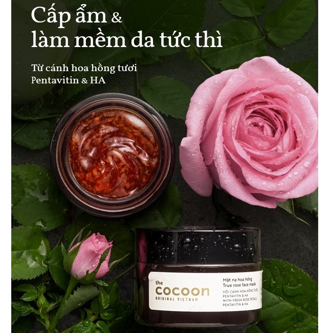 Mua Mặt Nạ Hoa Hồng Cocoon Cấp Ẩm & làm Mềm Da True Rose Face Mask giá ...
