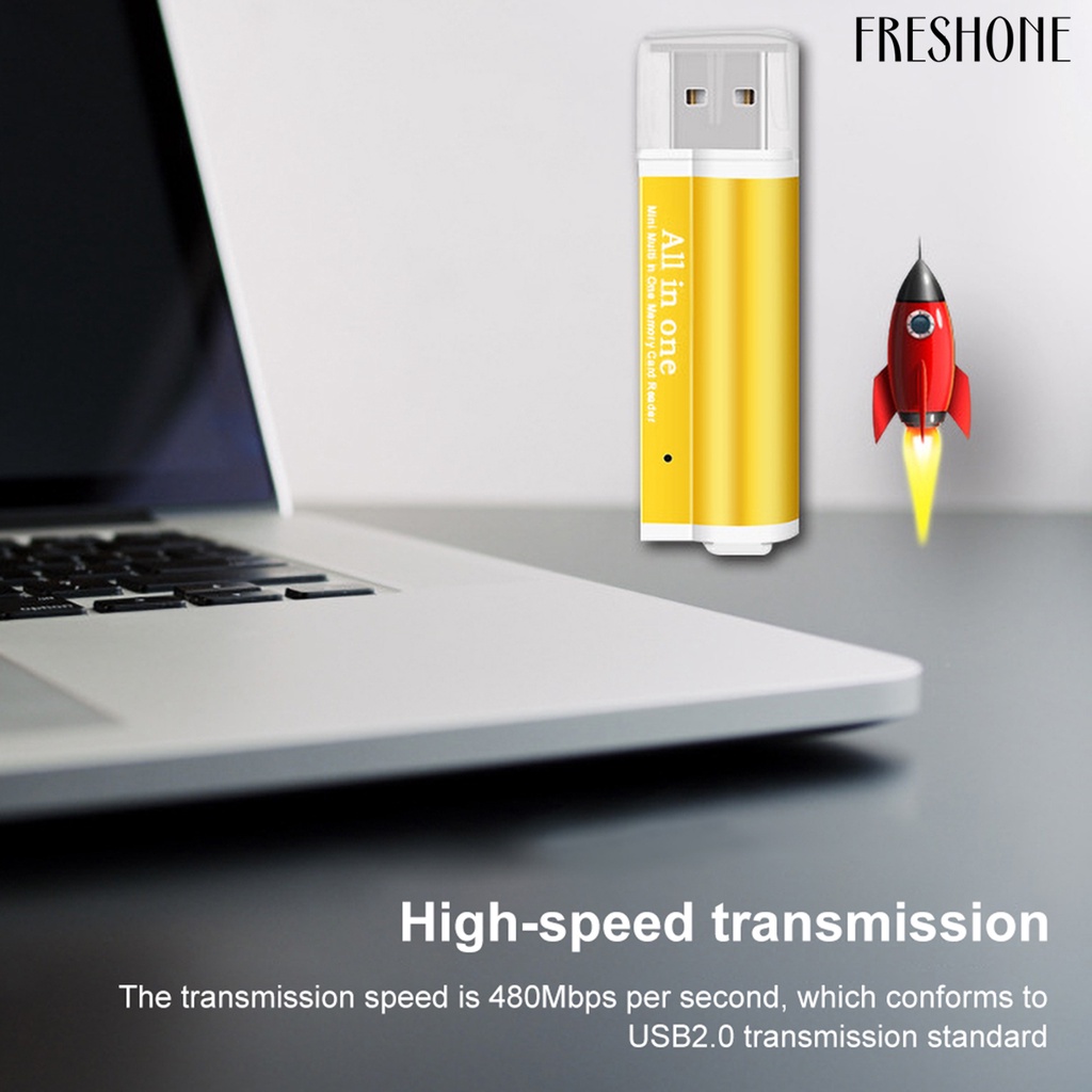 Đầu Đọc Thẻ Nhớ Usb Tf / Micro-Sd / Ms / M2 4 Trong 1 Cho Máy Tính ...