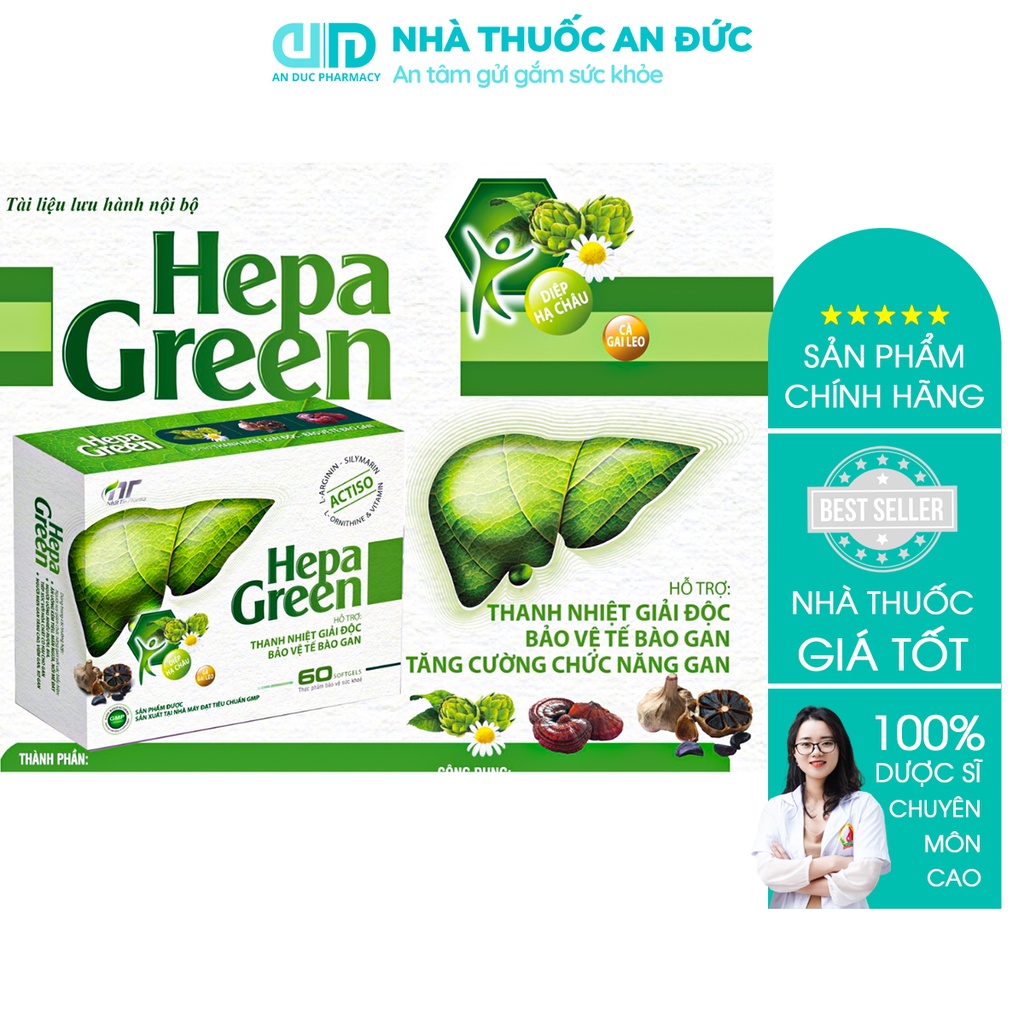 Mua Viên uống mát gan giải độc, thải độc gan, thanh nhiệt, bảo vệ tế ...