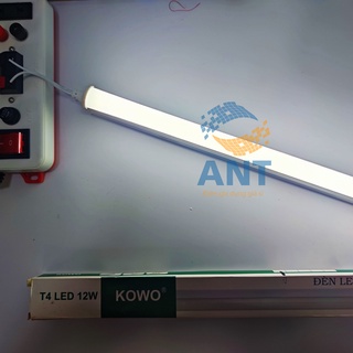 [Chính hãng KOWO] Bộ đèn tủ LED T4 , T5 liền máng, trắng, hồng, vàng ...