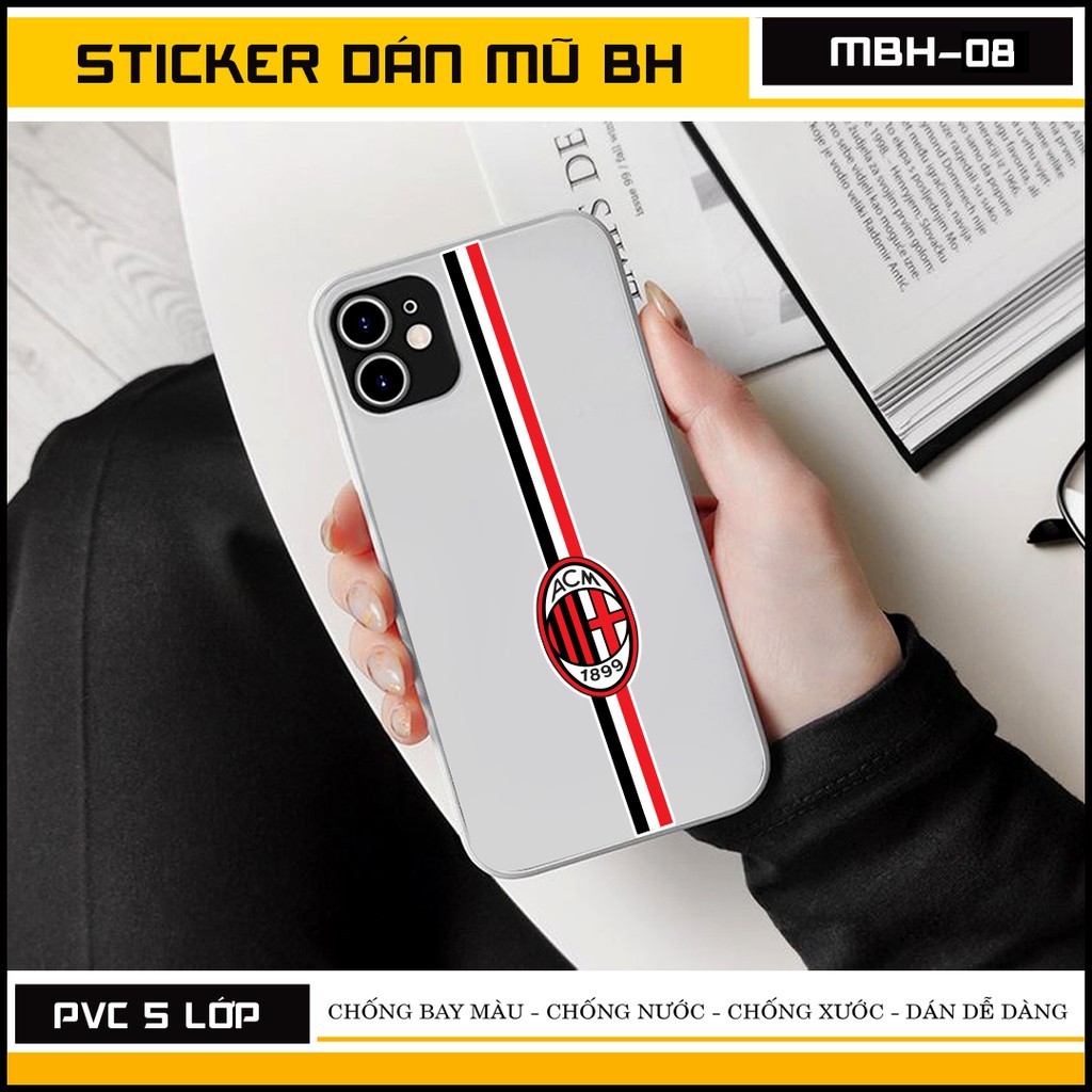 Mua Sticker Dán Mũ Bảo Hiểm Logo AC Milan MBH - 08 | Decal Dán Nón Bảo ...
