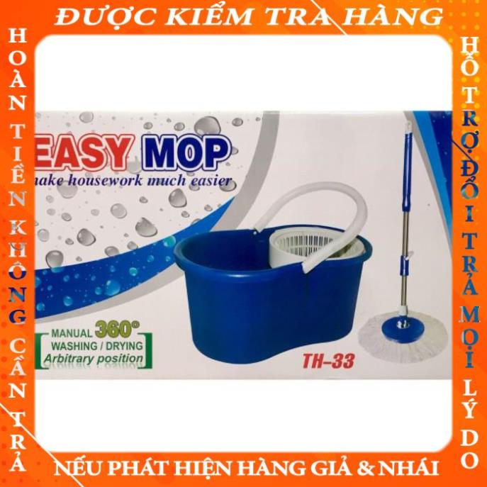Mua Bộ cây lau nhà thông minh 360 độ tự vắt THC Easy Mop - cây lau inox ...