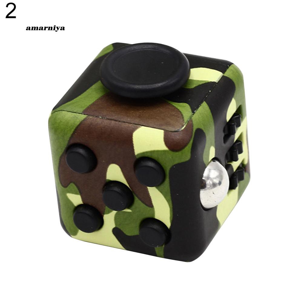 AMA♥Camouflage ABS Cube Anxiety Relief Focus Adult Kids Attention ...