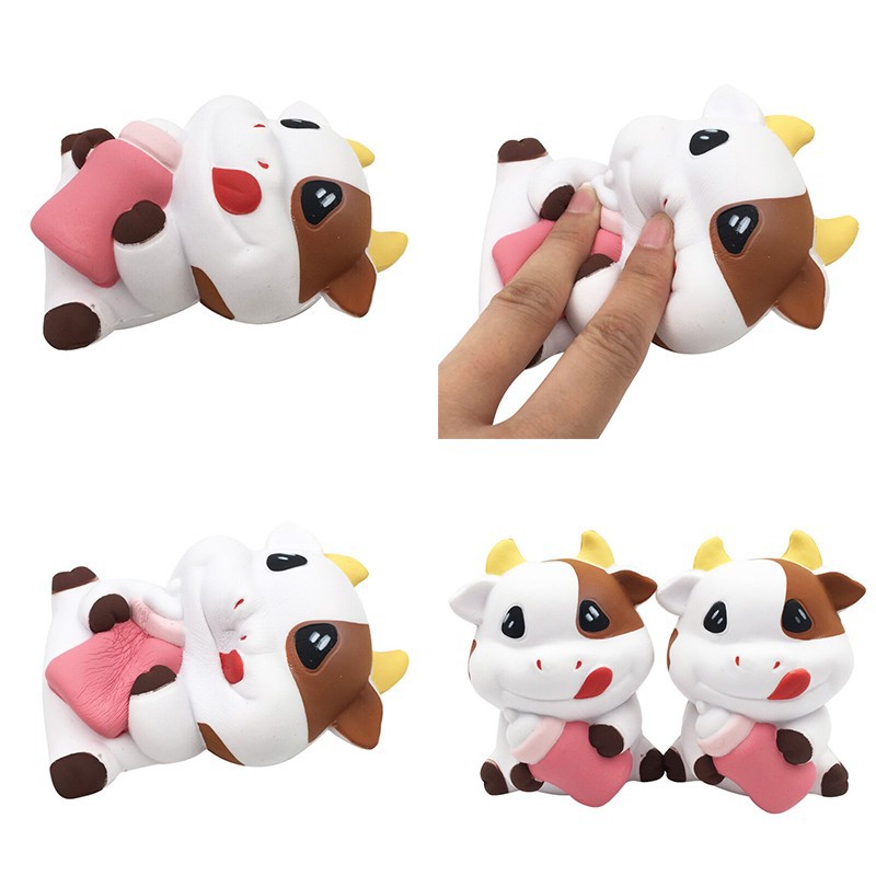 Đồ Chơi Bóp Squishy Hình Bò Sữa Dễ Thương 11Cm – Đồ chơi trẻ em
