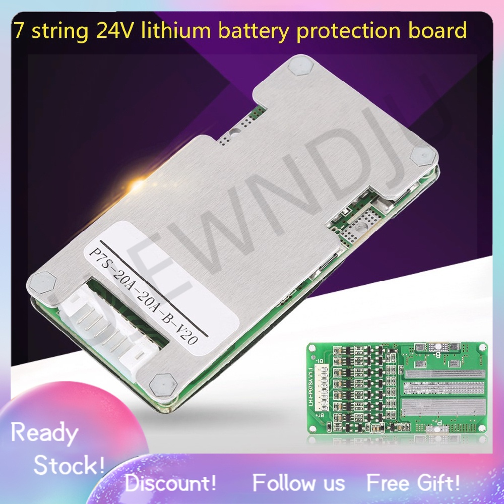 Mua 24V 20A 7S Lithium Li-ion 18650 Battery BMS Protection Board with ...