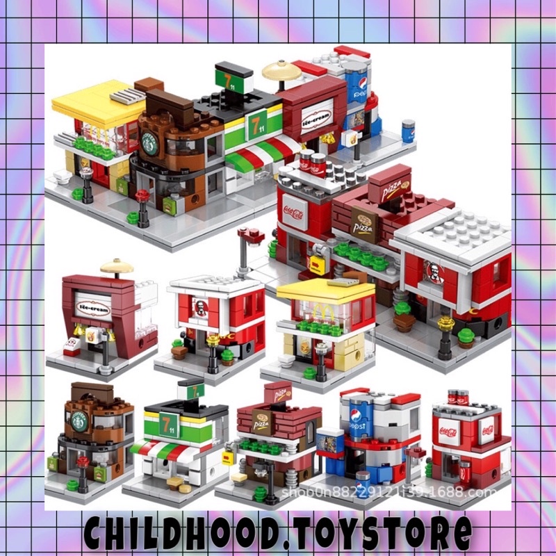 MÔ HÌNH LEGO CỬA HÀNG MINI | Shopee Việt Nam