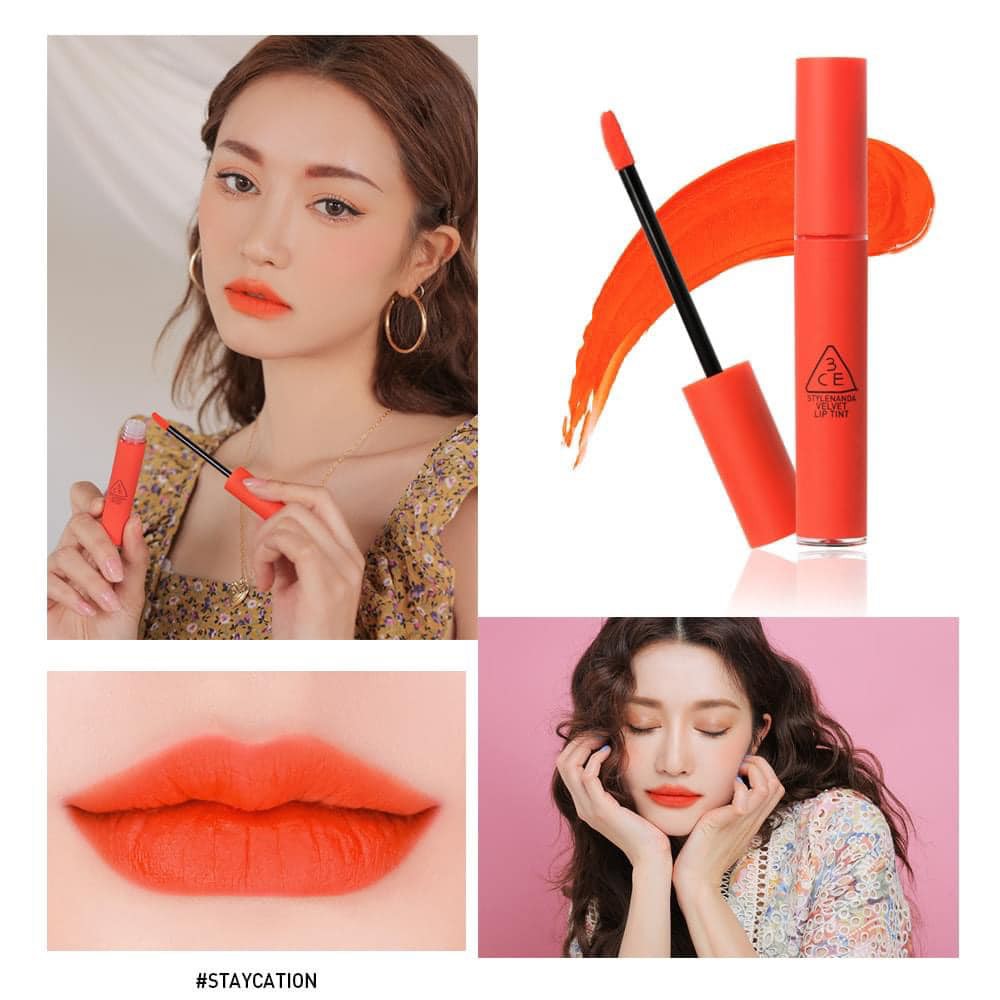 Son 3CE Velvet Lip Tint Childlike (Đỏ Cam) | Shopee Việt Nam