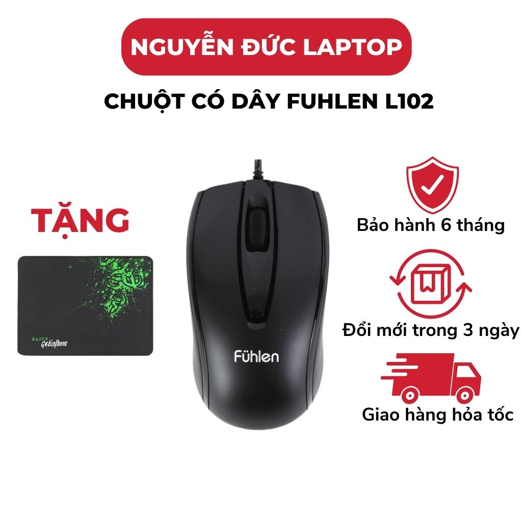 Chuột máy tính có dây Fuhlen L102 Chính Hãng cực nhạy Bảo Hành 12 Tháng ...