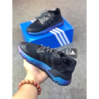 [CHÍNH HÃNG] Giày Adidas Nite Jogger Black Metallic Boost FV3615 ...