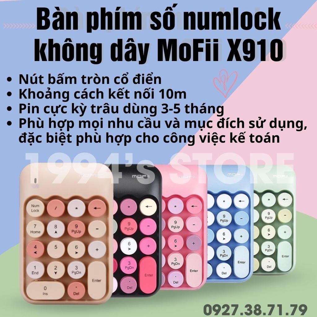 Mua (CÓ SẴN) Bàn phím numlock không dây MOFii X910 - Bàn phím số MoFii ...
