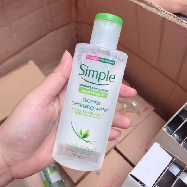 Nước tẩy trang SIMPLE Kind To Skin Miceller Cleasing Water | Shopee ...