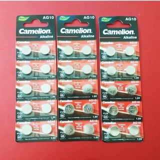 PIN ALKALINE AG13 LR44 /AG10 LR1130 LR54 (1.5V ) CAMELION (Vỉ 10 viên ...