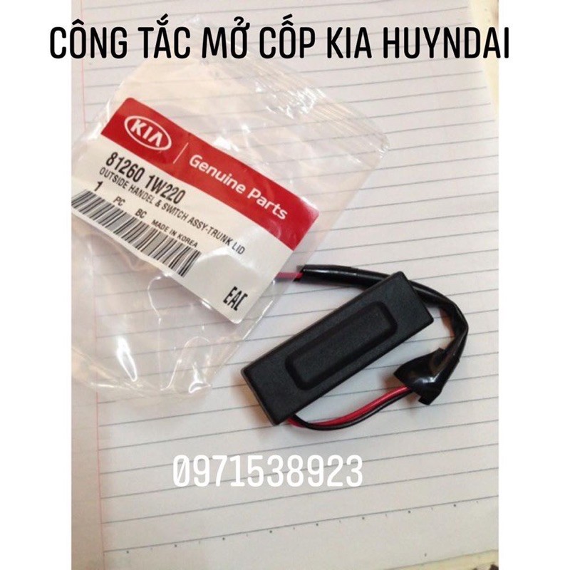 Công Tắc Mở Cốp Hậu 812601W220 chính hãng kia huyndai | Shopee Việt Nam