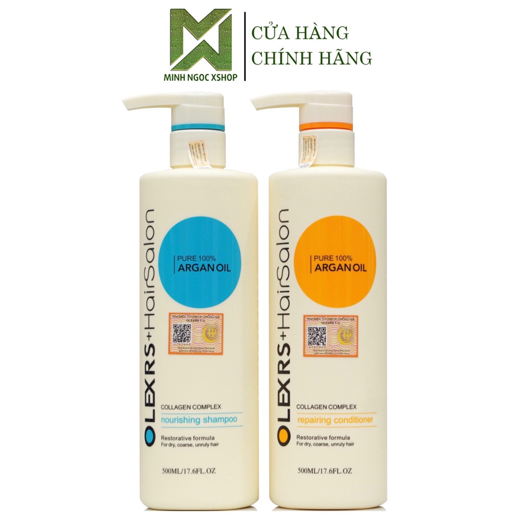 Dầu gội xả Olexrs Hair Salon 500ml, phục hồi chống rụng kích mọc tóc ...