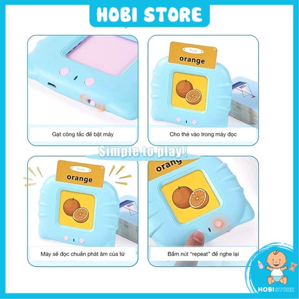 Mua Máy đọc thẻ tiếng anh flashcard, máy đọc từ vựng flashcard 112 thẻ ...