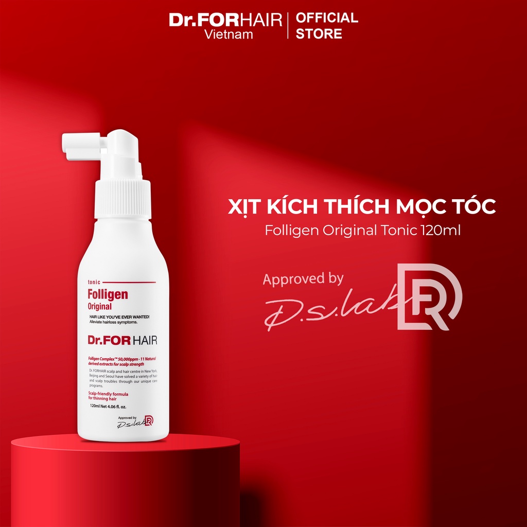 Tinh chất dưỡng tóc dạng xịt hỗ trợ mọc tóc DR.FORHAIR Folligen Tonic ...