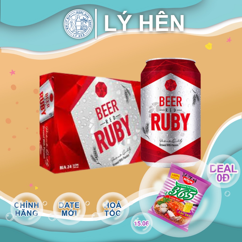 Mua Thùng 24 Lon Bia Red Ruby Công Nghệ Đức Nguyên Liệu 330ml/Lon Date ...
