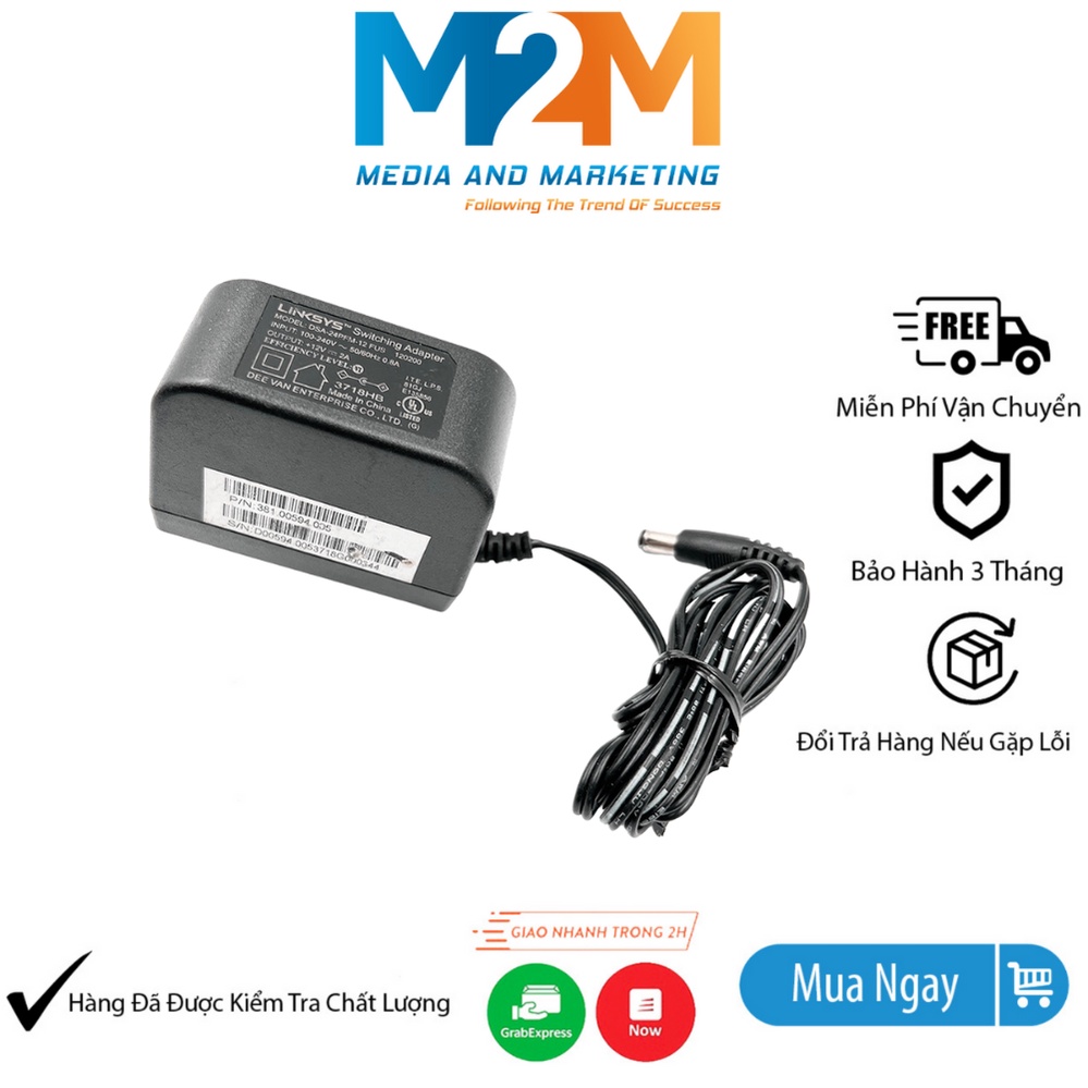 Mua Adapter 12V 2A LINKSYS DSA-24PFM-12FUS💦Nguồn Chính Hãng Cho Router ...