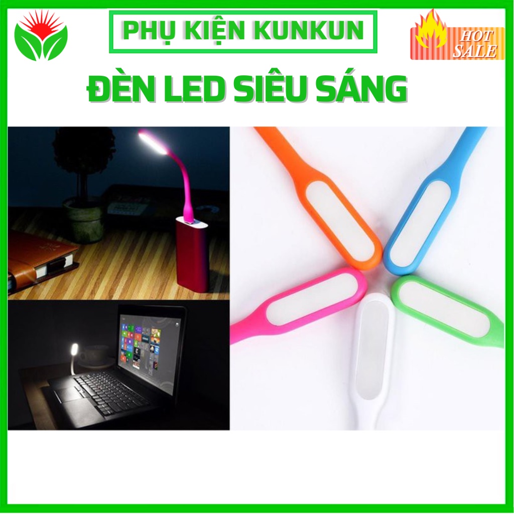 Đèn Led Mini USB siêu sáng, vỏ nhựa dẻo – cắm cổng USB sạc dự phòng [KUNKUN] – FPTdo