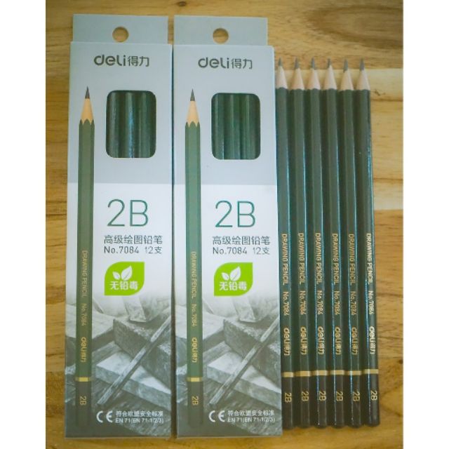 Bút chì gỗ Deli 2B-7084 | Shopee Việt Nam