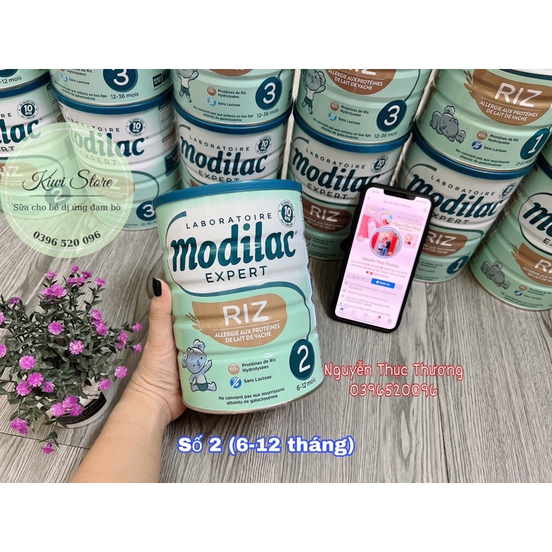 Sữa Modilac Expert Riz cho bé dị ứng đạm sữa bò Pháp 800gr - MixASale