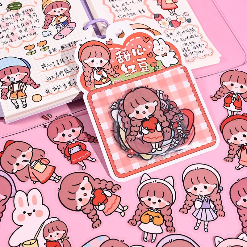 Well 11Hình Dan Sticker Dễ Thương Sticker Cute 36 Hình Dán Trong Suốt ...