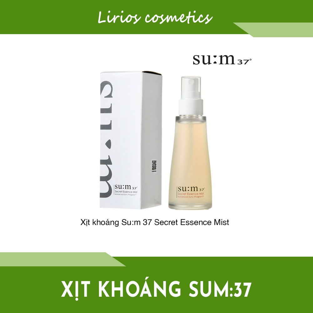 XỊT KHOÁNG SUM:37 NƯỚC THẦN HỒI SINH DA SECRET ESSENCE MIST | Shopee ...