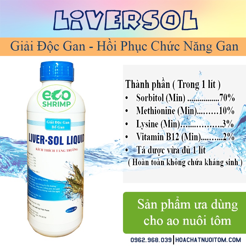 Liversol Bổ Gan Tôm Dinh Dưỡng Bổ Sung Chai 1 Lit | Shopee Việt Nam