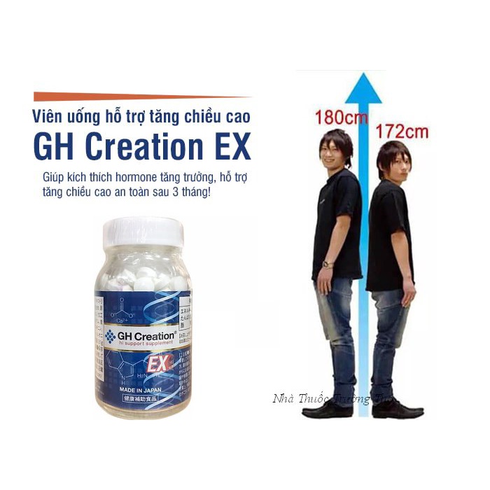 Mua Viên uống hỗ trợ tăng chiều cao GH Creation EX 270 viên giá rẻ nhất ...