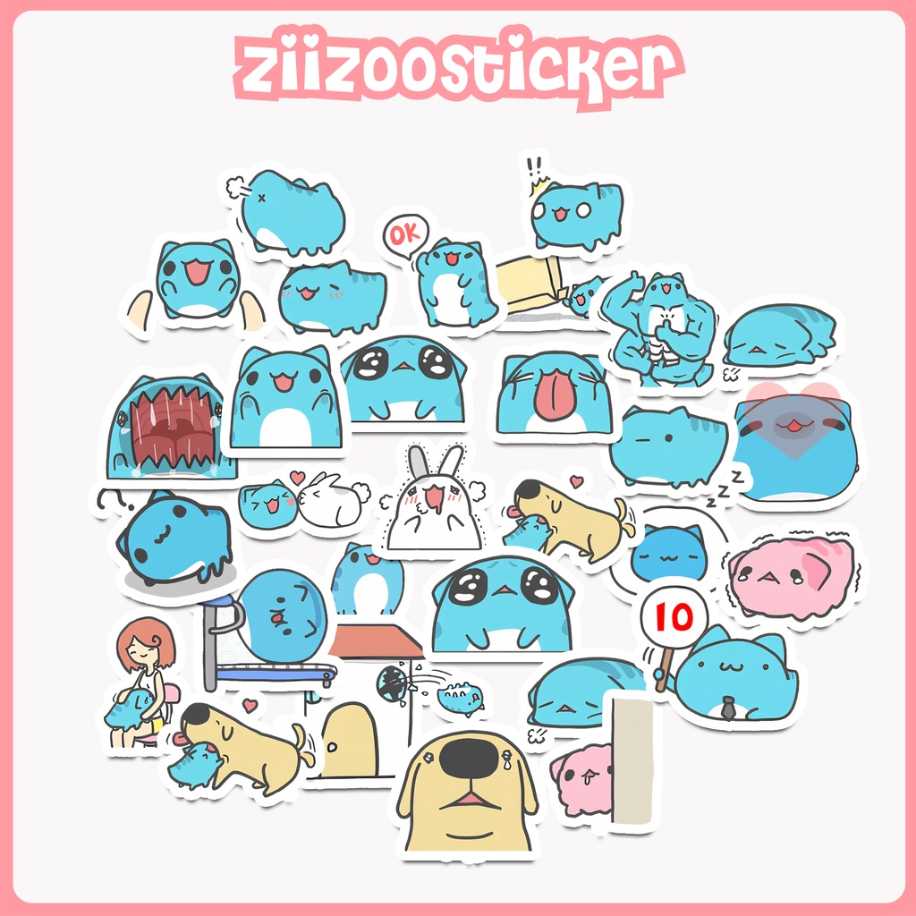 Mua Set 30 Sticker Mèo Capoo Cute, hình dán trang trí điện thoại ...