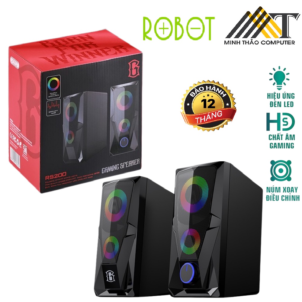 Mua Loa Game Máy Tính ROBOT RS200 Hiệu Ứng Đèn LED - Âm Thanh HD Chất ...
