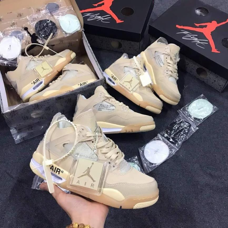 Giày Thể Thao JD4 Off White Sail màu kem tặng 3 dây kèm Full Box Bill ...