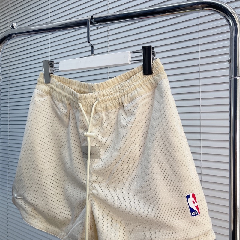 Mua - Quần FEAR OF GOD x NBA Basketball Shorts Cream cao cấp full tag ...