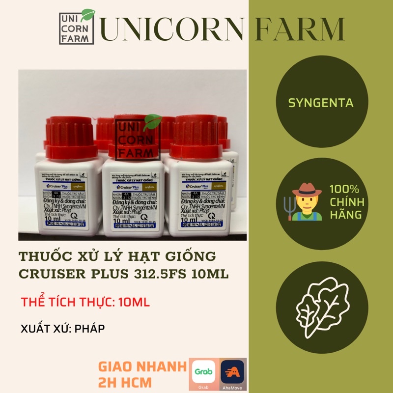 Thuốc xử lý hạt giống Cruiser plus 312.5FS 10ml | Shopee Việt Nam