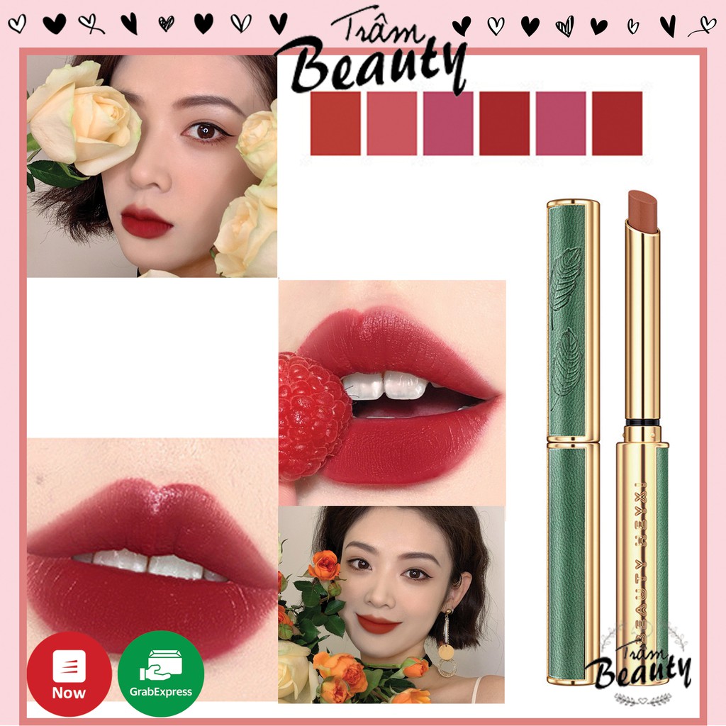 Mua Son Lì Beauty Heyxi Vỏ Xanh Chất Nhung Lì Mềm Mịn Môi Thiết Kế Cây ...