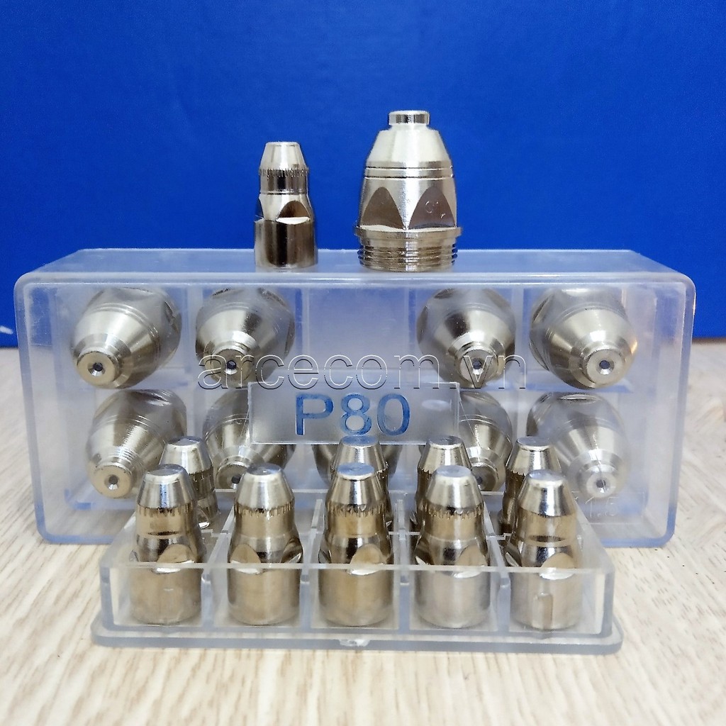 Bép cắt plasma P80 1.3-1.5-1.7mm loại tốt - Hộp 10 bộ bép cắt plasma ...