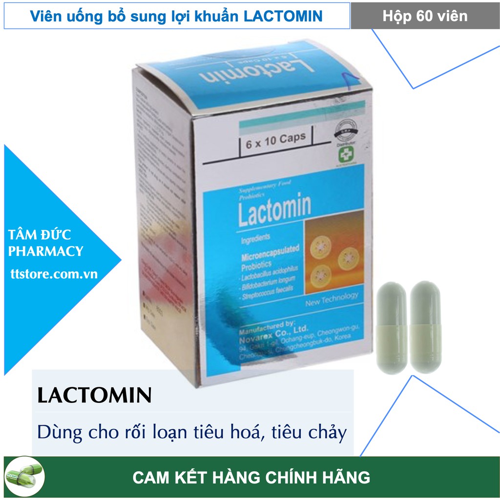 LACTOMIN [Hộp 60 viên] - Men vi sinh từ Hàn Quốc | Shopee Việt Nam