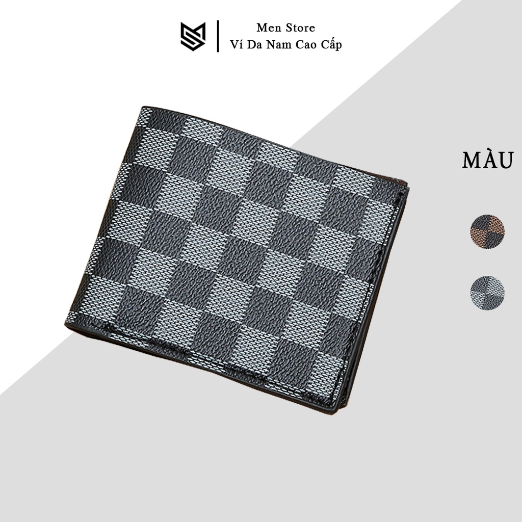 Ảnh Thật Ví da nam mini đẹp chất da cao cấp kiểu dáng ngang thời trang hàn quốc Mã KING99K ...