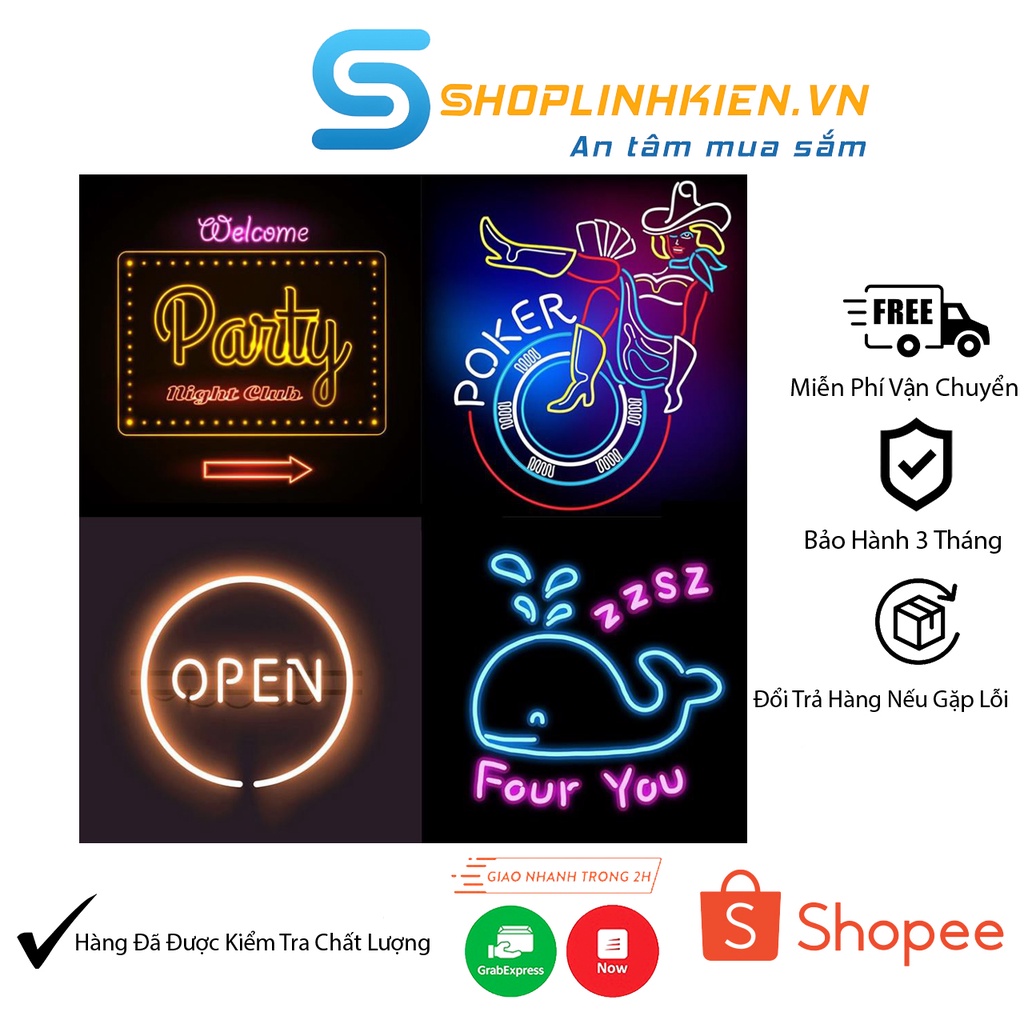 Mua Dây Đèn Led Neon Ngoài Trời 6x12 Điện Áp 12V Uốn Chữ Quảng Cáo 1 ...