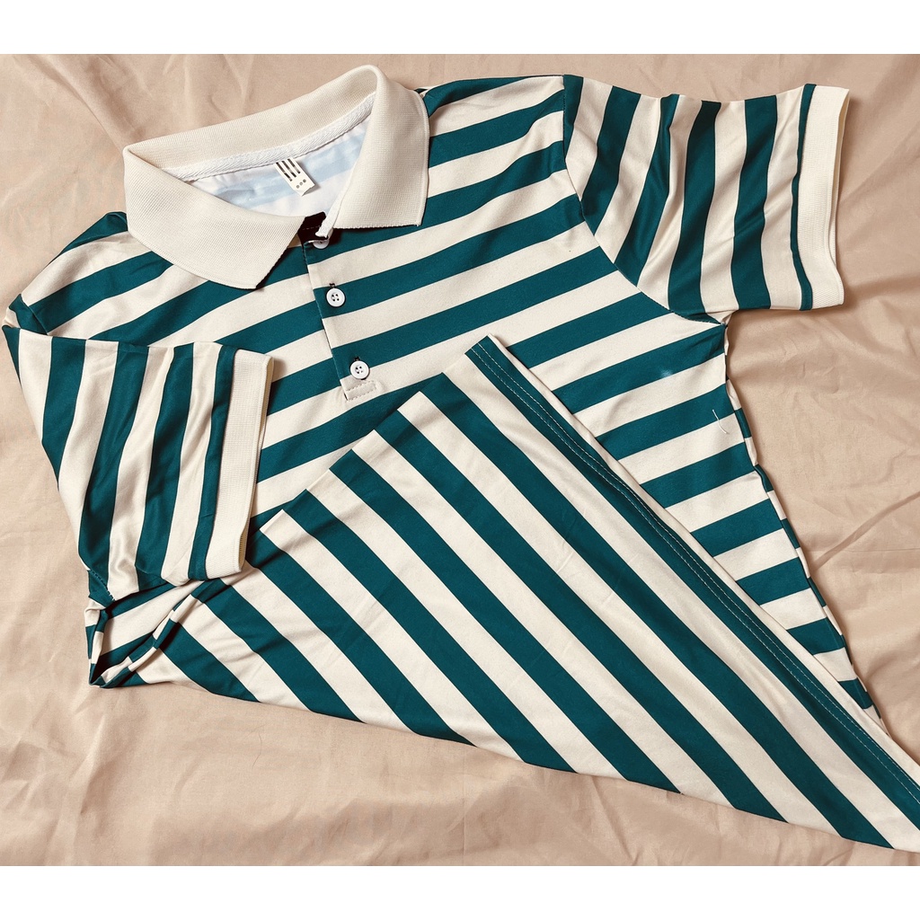 Mua Áo Polo Nam ngắn tay PAPER mã PA11 sọc ngang , cổ bẻ , vải Cotton ...