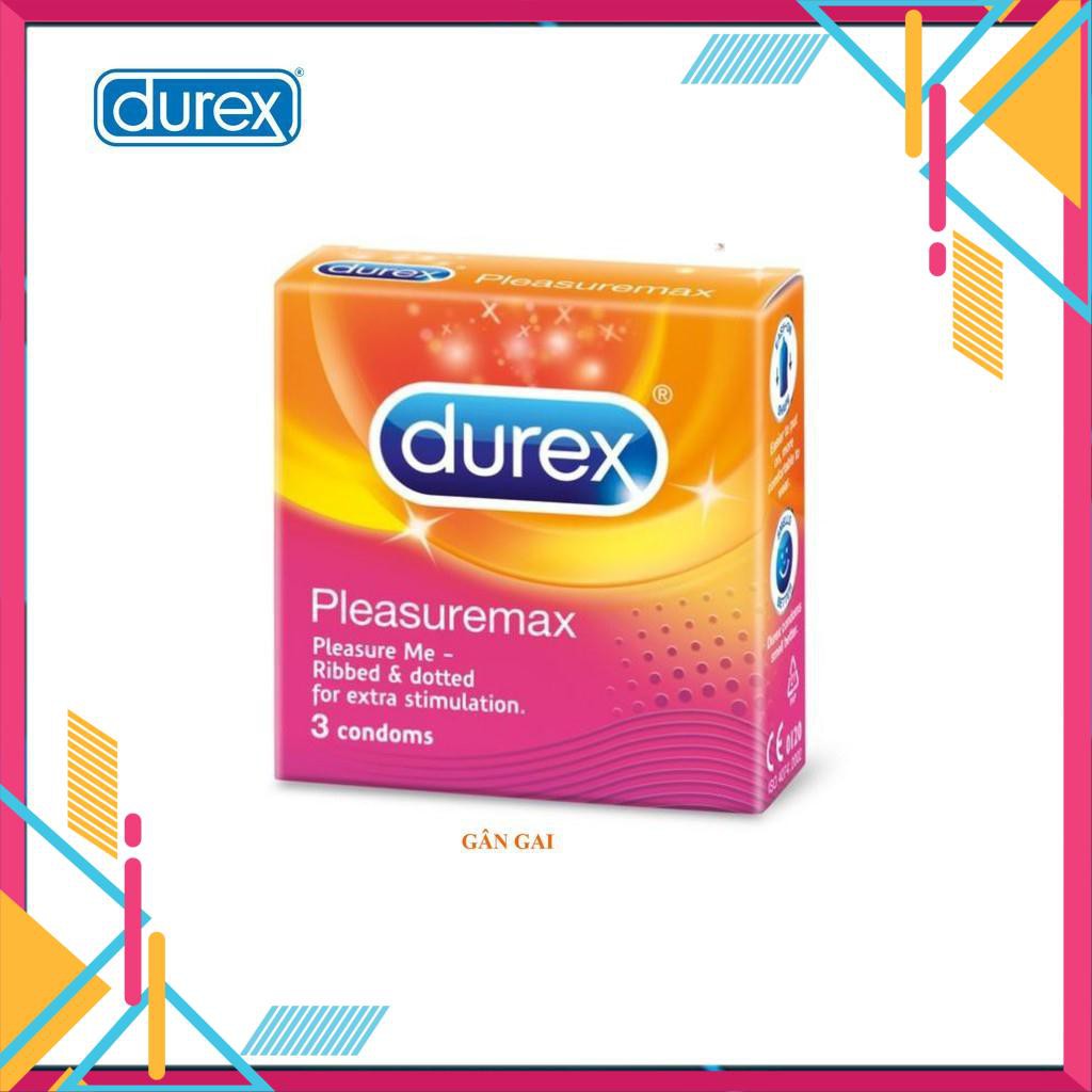 Bao cao su Gân gai Durex Pleasuremax (hộp 03 cái) | Shopee Việt Nam