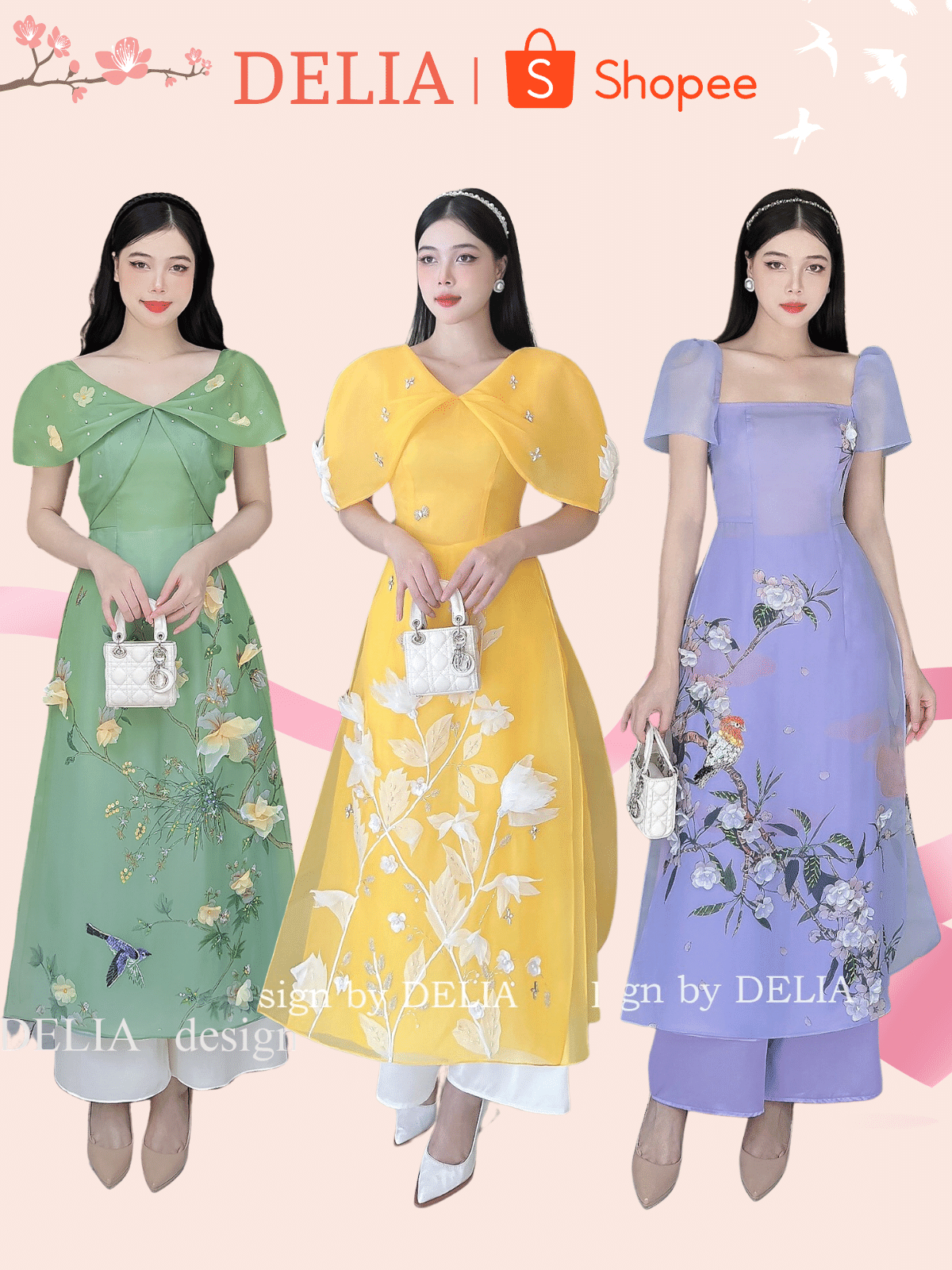 Áo Dài Thiết Kế Delia Official, Cửa hàng trực tuyến | Shopee Việt Nam