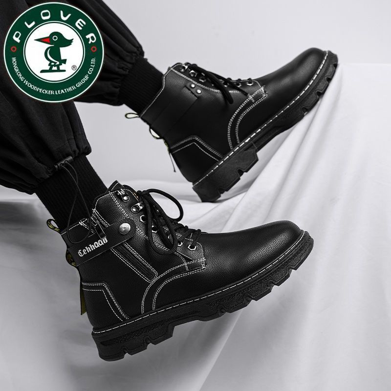Mua Ch t L Ng cao Gi Y T Y nam B I Giày Bốt Martin Da PLOVER Woodpecker Xu Hướng Công Sở Anh ...