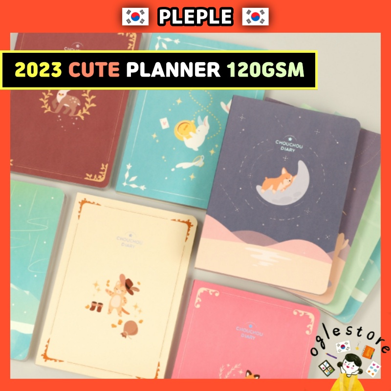 2023 Planner Korean Cute Animal Diary 2023 Korean Planner 2023 with ...